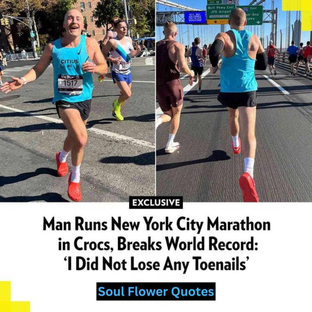 Man Runs New York City Marathon in Crocs, Breaks Record: 'I Did Not ...